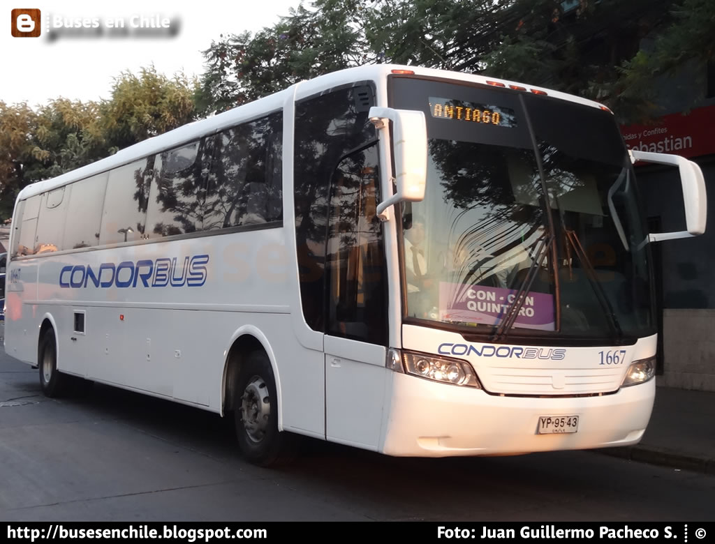 Buses en Chile | Juan Guillermo Pacheco S.: Condor Bus | N° 1667.-