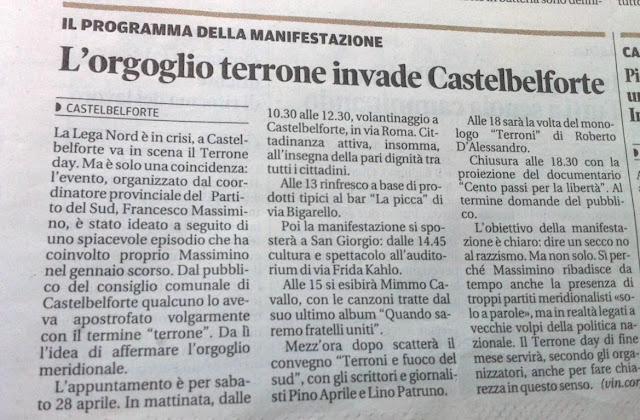 Partito del Sud - Napoli: Su "La Gazzetta di Mantova": L'orgoglio ...