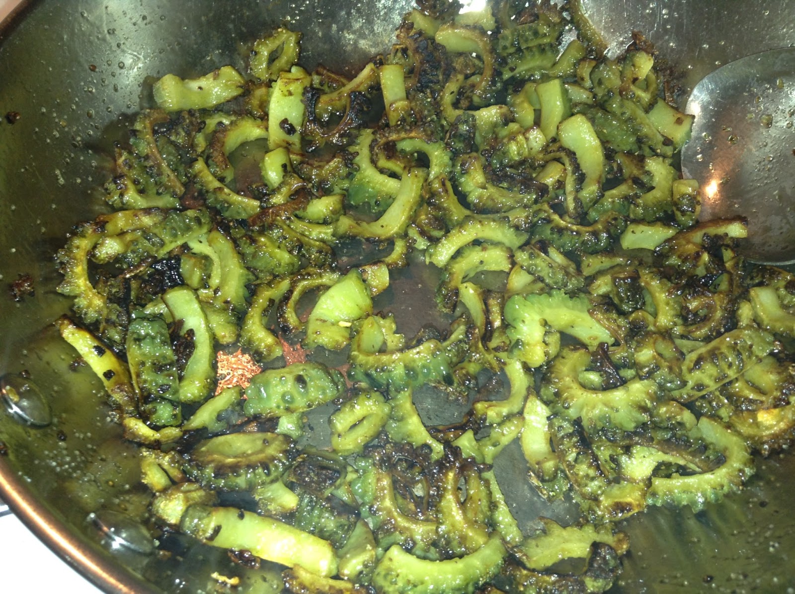 The Complete Cheer Food: Pakarkai Poriyal / Bitter Gourd Stir Fry