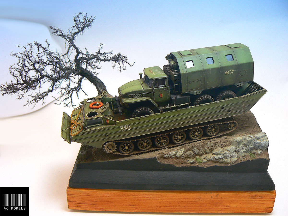 46 MODELS by Tomasz Bajer : PTS-M / URAL 357D Shelter 1/72