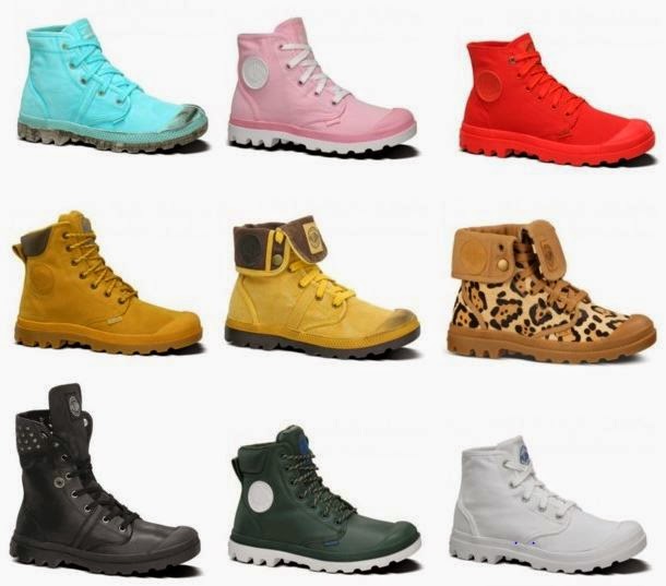 The Girl with the Yellow Bag: Palladium Boots