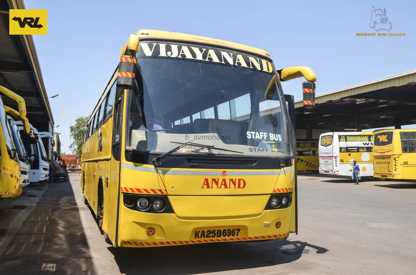 VRL VOLVO B7R Mark 2 Converted NON AC Staff Bus | Biswajit SVM Chaser