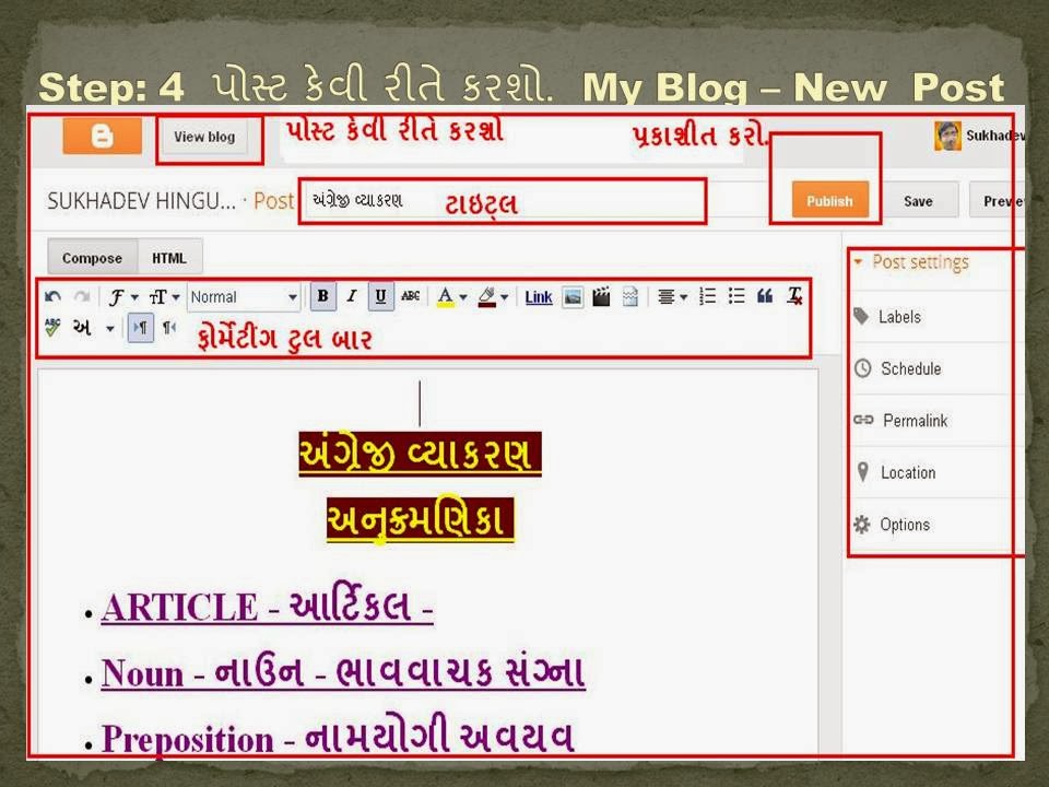 S.N. Hingu - E- Pathshala: Blog Guru - how to create a blog