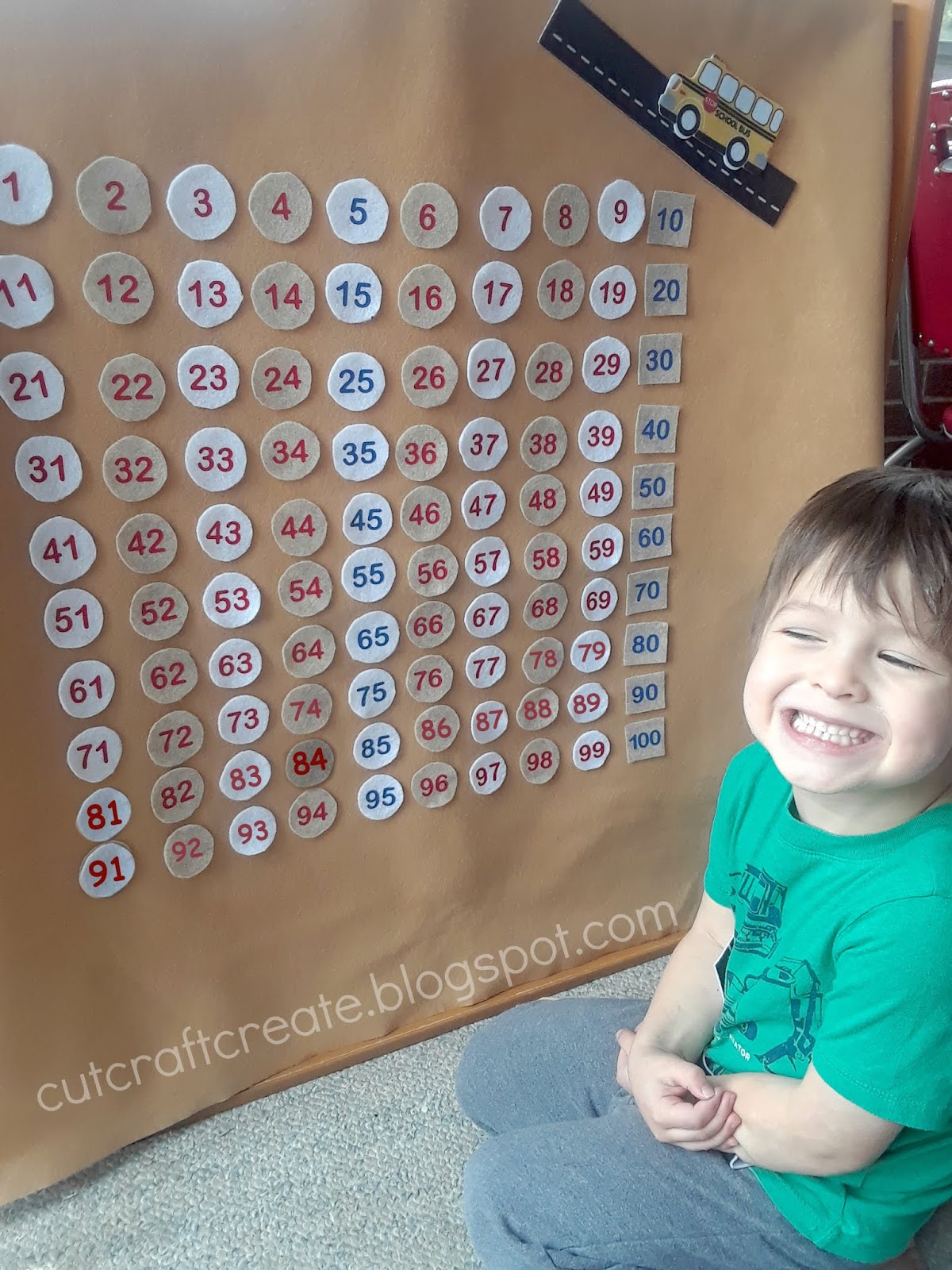 Cut, Craft, Create: Felt "skip counting" board