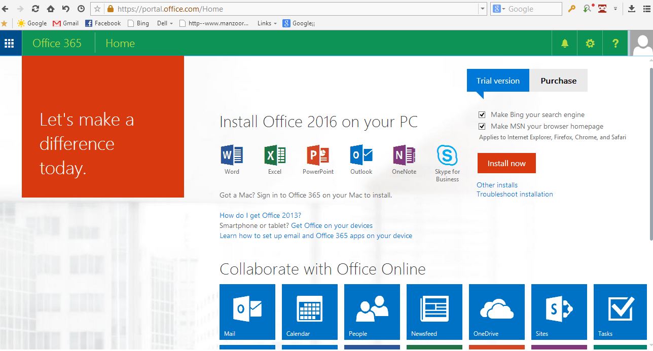 Office 365 Homepage and its Importance