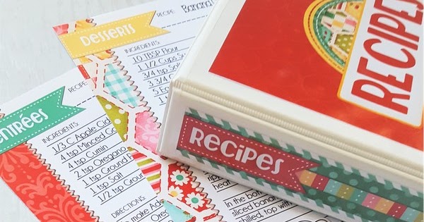 RECIPE BINDER PRINTABLES & CARDS! {Red Edition} - My Computer is My Canvas