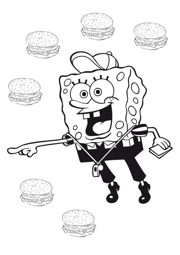 Krabby Patty Pages Coloring Pages