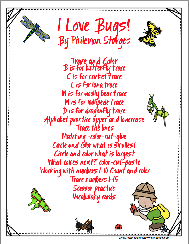I LOVE BUGS! ~ Book Units by Lynn
