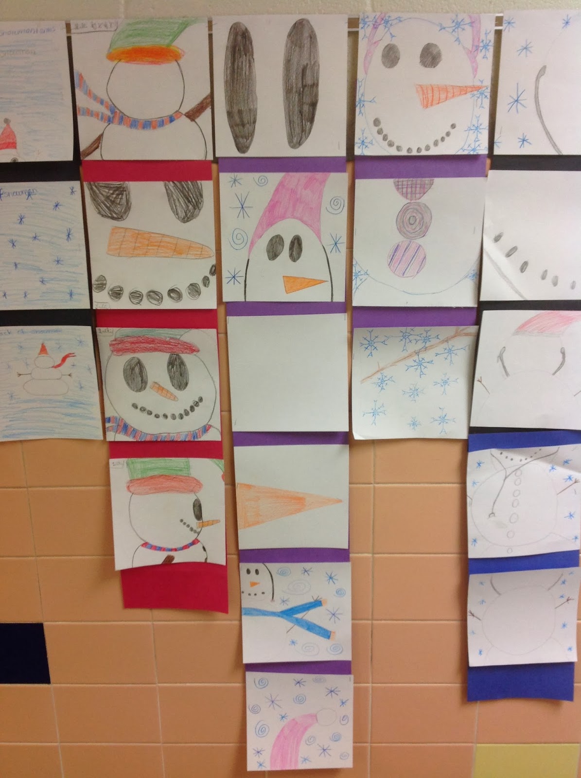 The Artsy Fartsy Art Room: 4th POV Snowmen