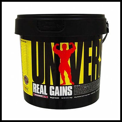 Real Gains 3,100g Morango Universal Nutrition ~ Era do Aço Suplementos