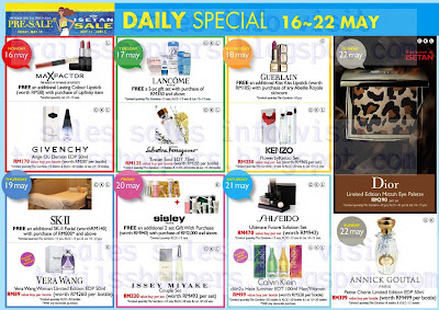 Isetan Cosmetics & Fragrances Daily Special: 16-22 May 2011 ...