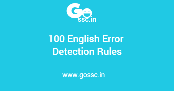 Download 100 English Error Detection Rules For All Exams