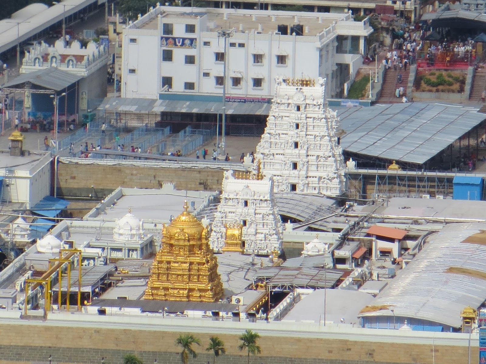 View of Venkateshwara Swamy Temple from Srivari Padalu