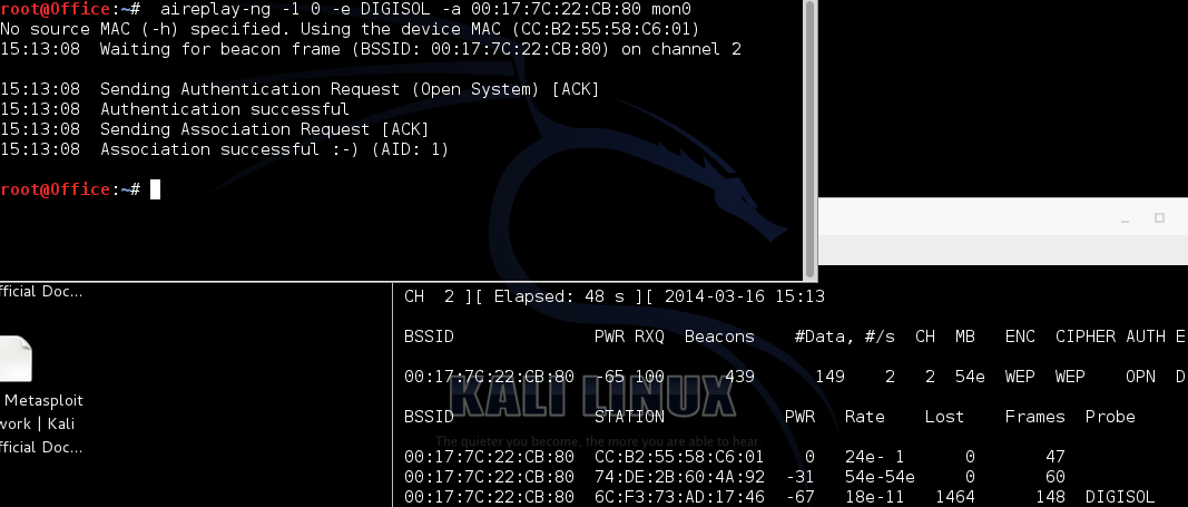 Dynamic Tutorial: Speeding Up WEP Hacking In Kali