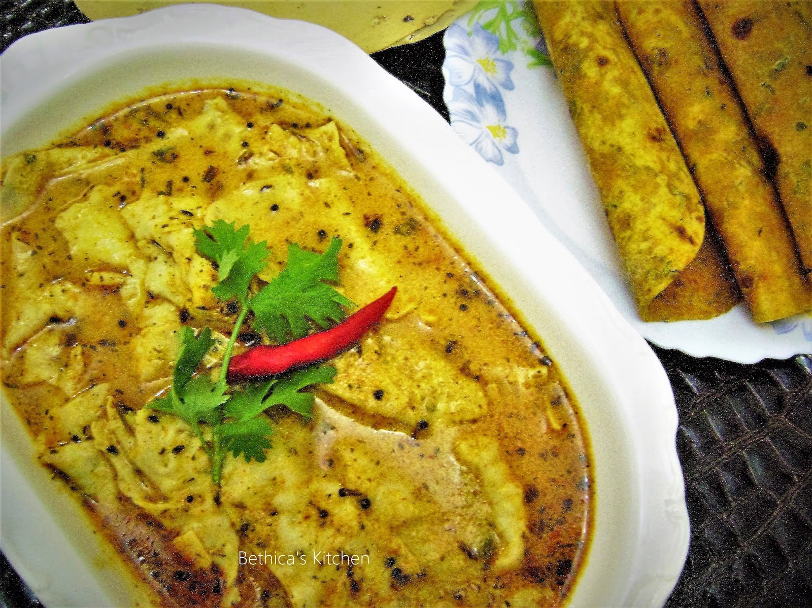 Bethica's Kitchen Flavours: Papad Ki Sabzi (Pappadums in Yoghurt Gravy ...
