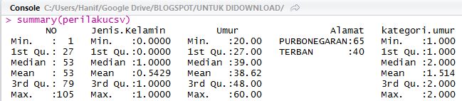 Menghitung Statistika Deskriptif pada R - Semesta Psikometrika