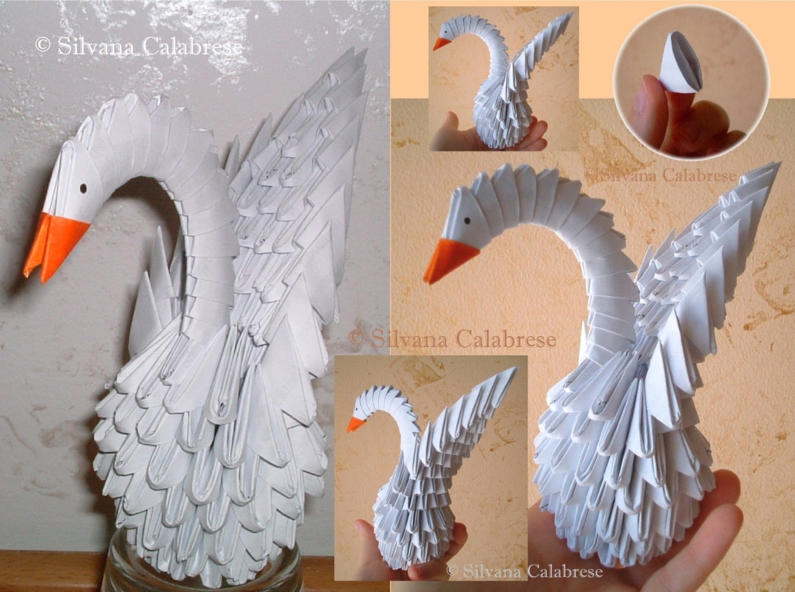 La scorribanda legale di Silvana Calabrese: Origami 3D. Il cigno