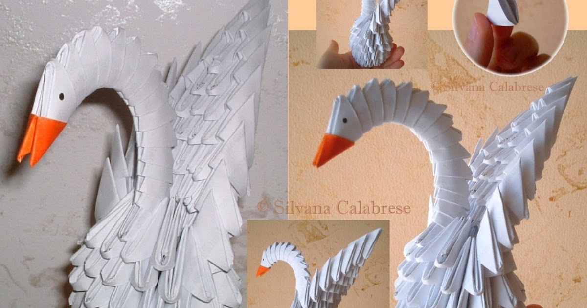 La scorribanda legale di Silvana Calabrese: Origami 3D. Il cigno