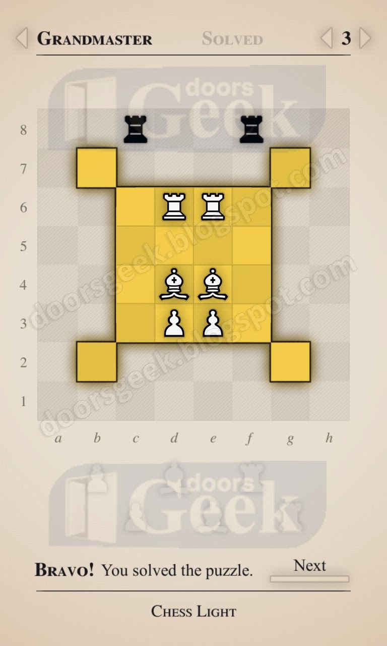 Chess Light [Grandmaster] Level 3 ~ Doors Geek