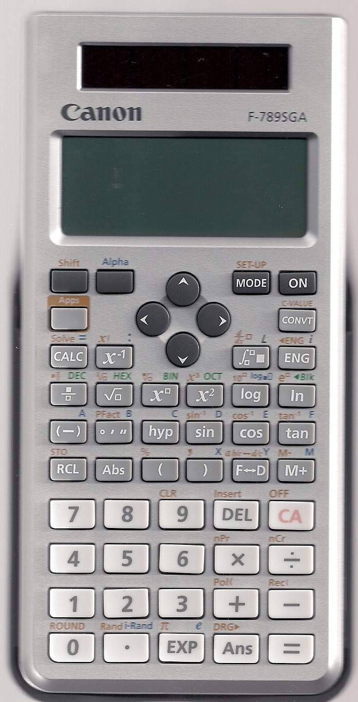 3,1416....DAMICALC: CANON F-789SGA