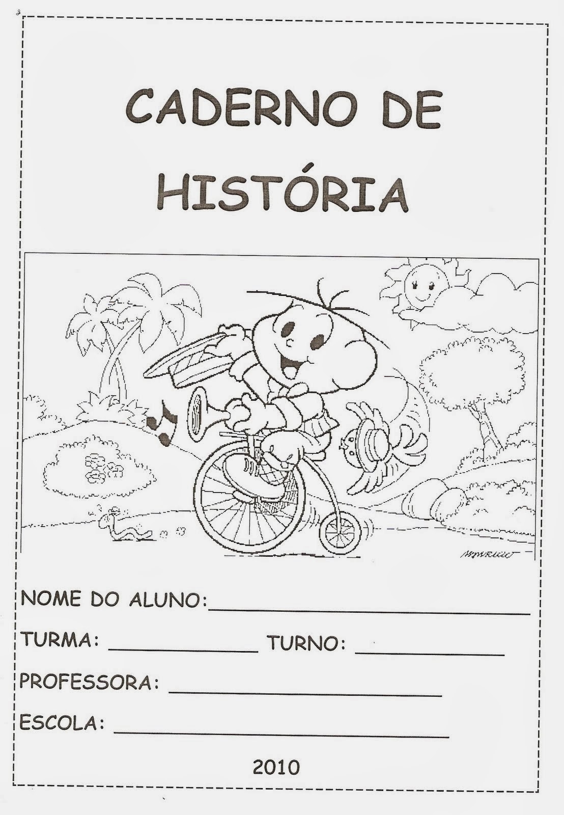 Capas para caderno de história Capas para caderno de história preto e ...