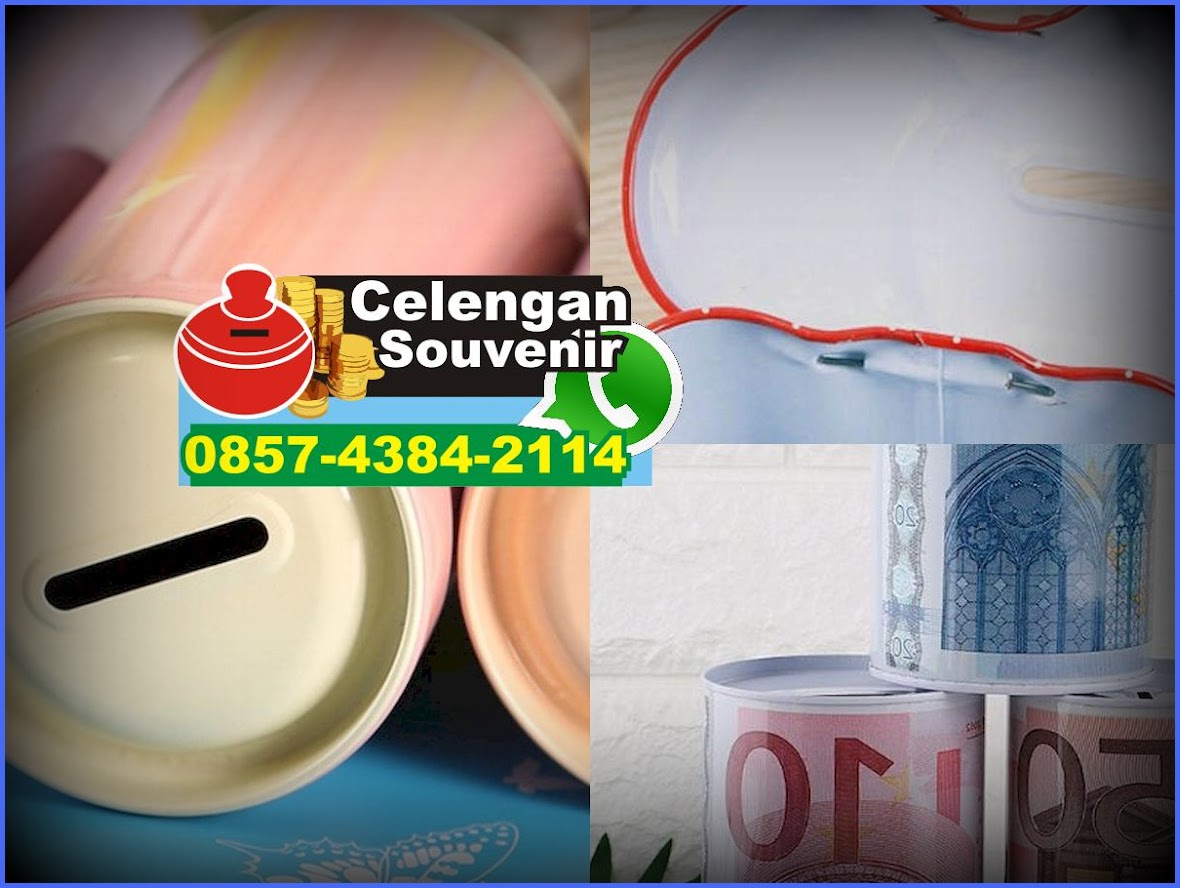 gambar celengan dengan kain flanel – O896~7465~433O (WA) Souvenir Celengan