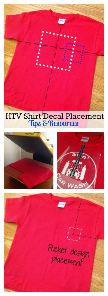 HTV Shirt Decal Placement and Size Tips and Resources - Silhouette School