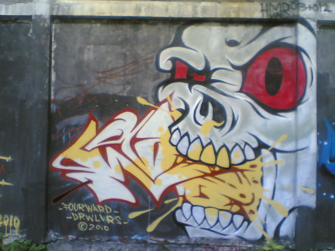 Graffiti Skull Style Wallpaper