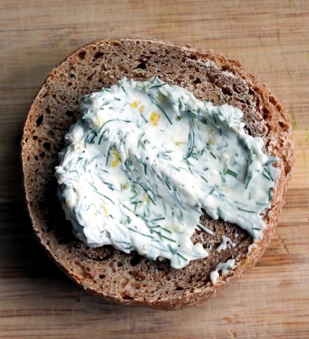 Fennel frond, lemon zest, and black pepper cream cheese schmear ~ Ham ...