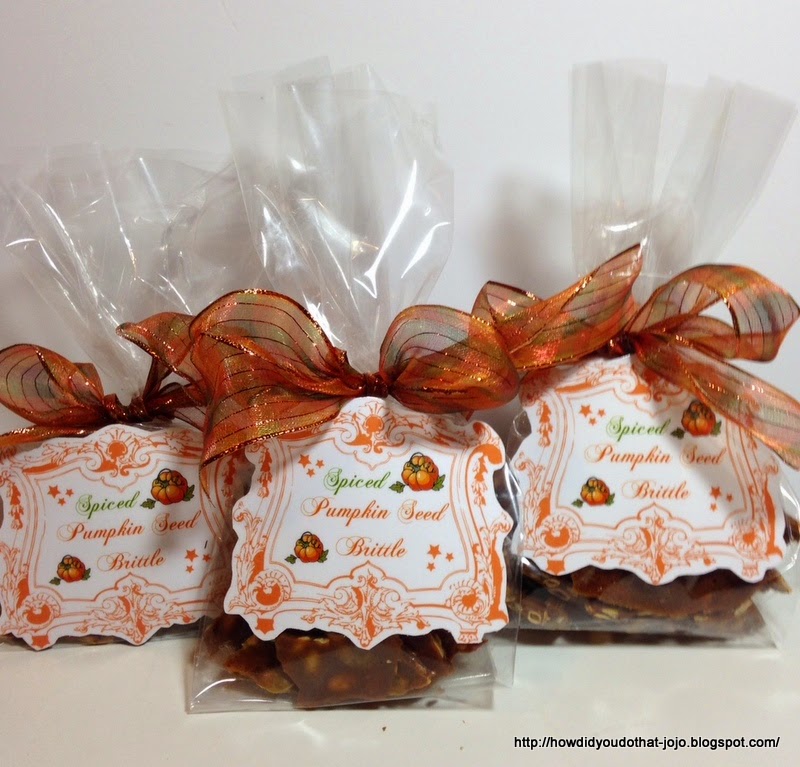 How'd You Do That?: SPICED PUMPKIN SEED BRITTLE + LABELS TO PRINTING