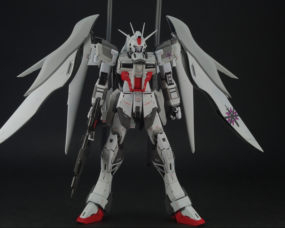 GUNDAM GUY: MG 1/100 Impulse Gundam Blanche - Custom Build