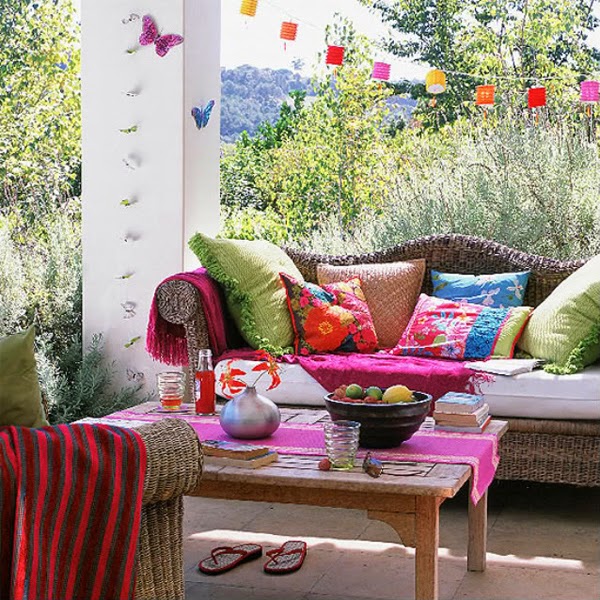 Outdoor Living | bright and colorful outdoor living spaces | Cool Chic ...