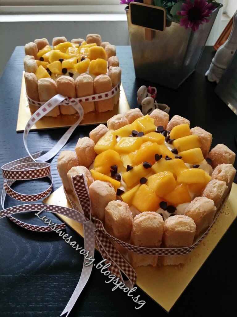 Luvswesavory: Mini Mango Charlotte Cakes