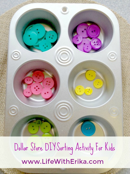 Life with Erika: Button Sorting Activity for Kids