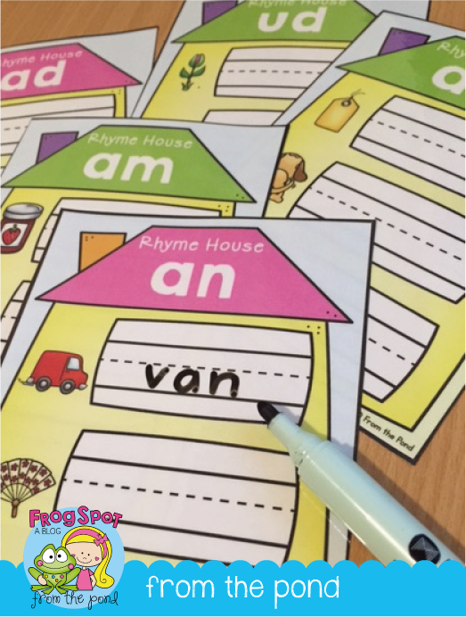 Word Family Houses | From the Pond