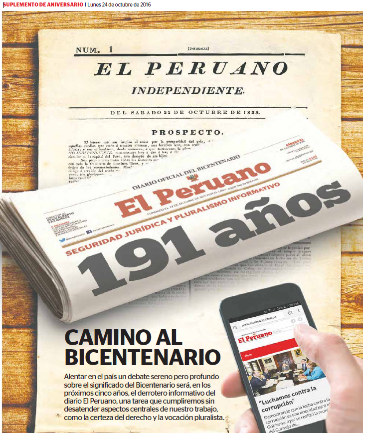 Conoce la historia del Diario Oficial El Peruano (Interactivo y ...
