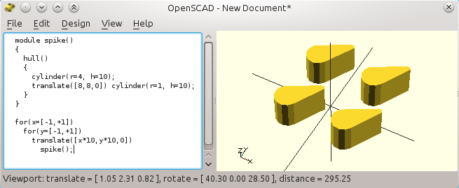 3D printer improvements: How to use Openscad (3): iterations ...