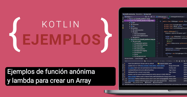 Ejemplos de función anónima y lambda para crear un Array