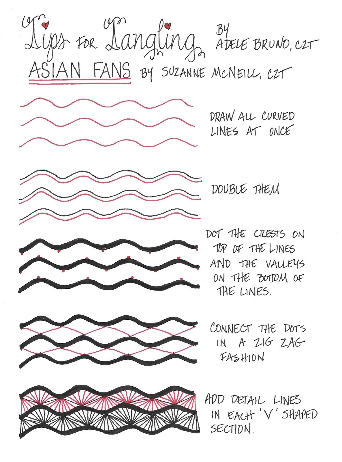 Tickled To Tangle: Tips for Tangling Asian Fans