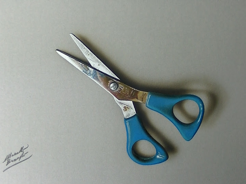 Scissors Drawing - Marcello Barenghi