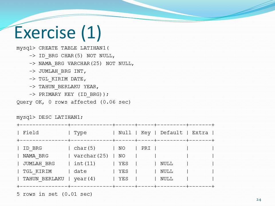 Pengaksesan Basis Data [10] : SQL [2]
