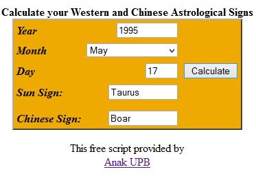 √ Program Zodiak Sederhana Dengan Javascript - Anak UPB
