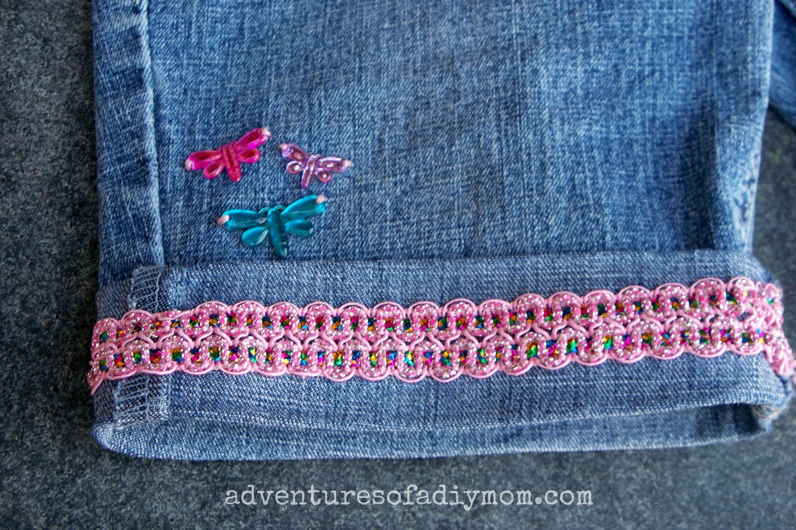 Cuffed Shorts with Ribbon and Buttons - Cut off Jean Shorts ...