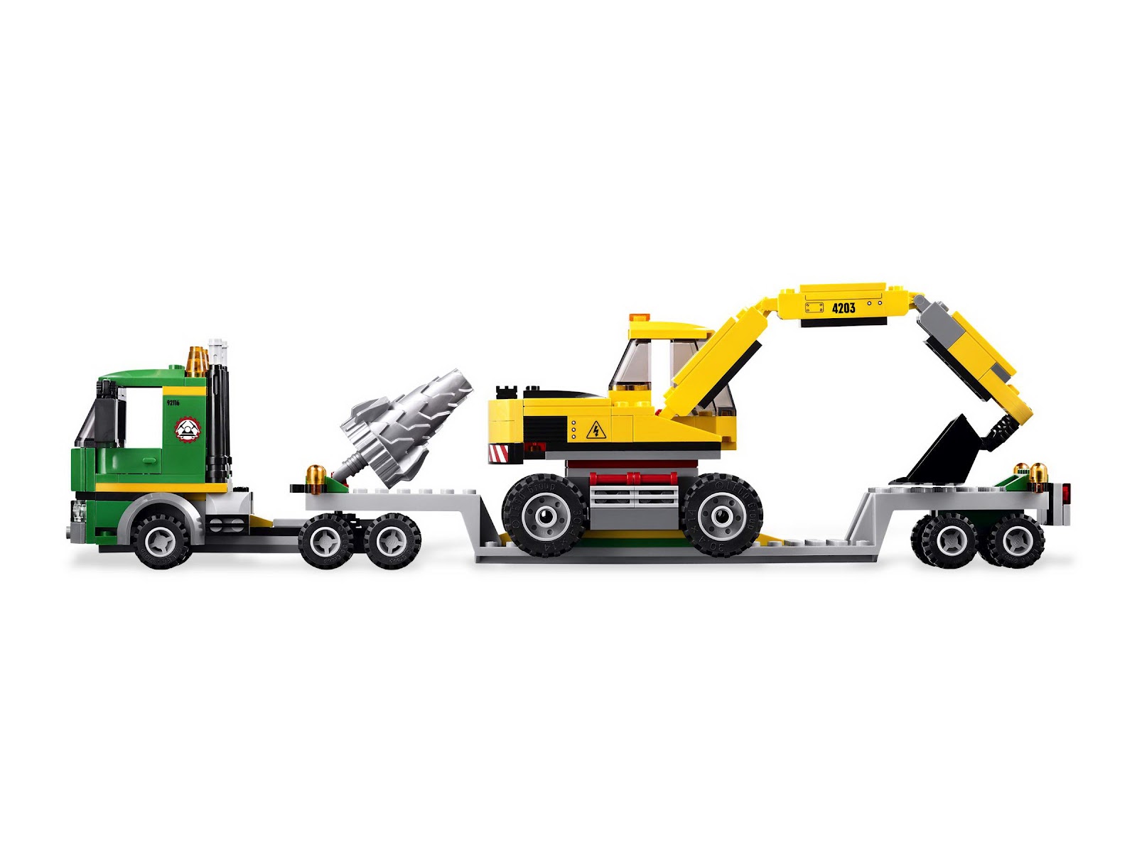 oneTWOBRICK.com: set database: LEGO 4203 excavator transport