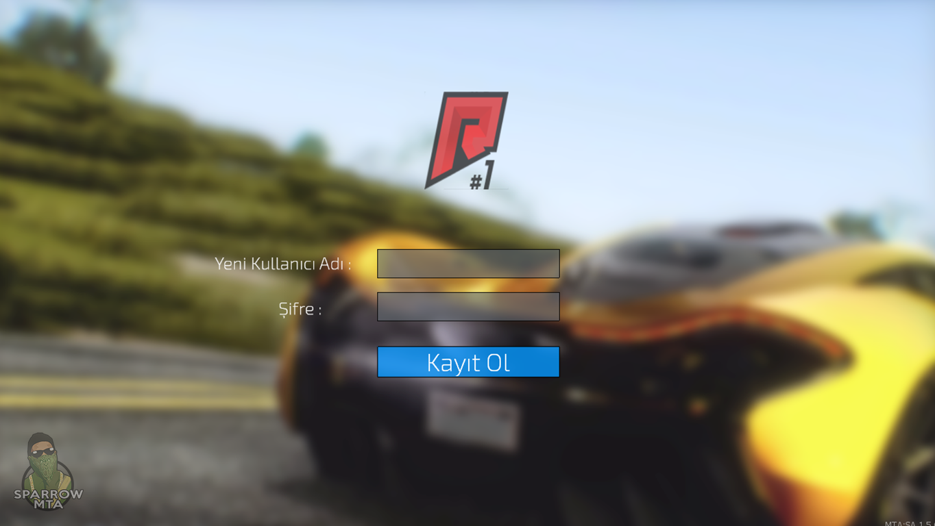 MTA SA Efsane Login Panel Scripti