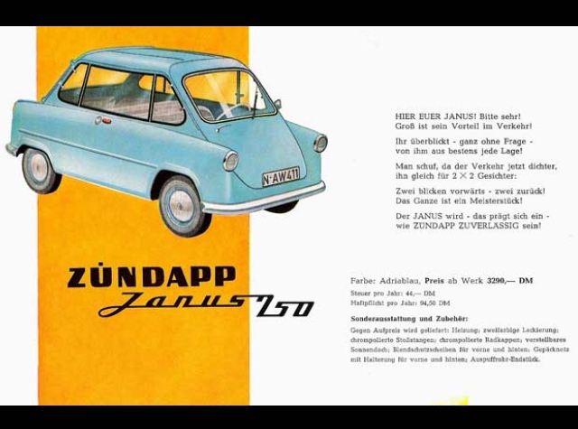 CRUISER - Clásicos en escala 1/43 (1:43 Classics): ZUNDAPP JANUS 750 (1957)