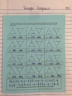 misscalcul8: Geometry Unit 5: Congruent Triangles Interactive Notebook