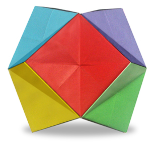 Origami Color Trisoctahedron instruction - Easy Origami instructions ...