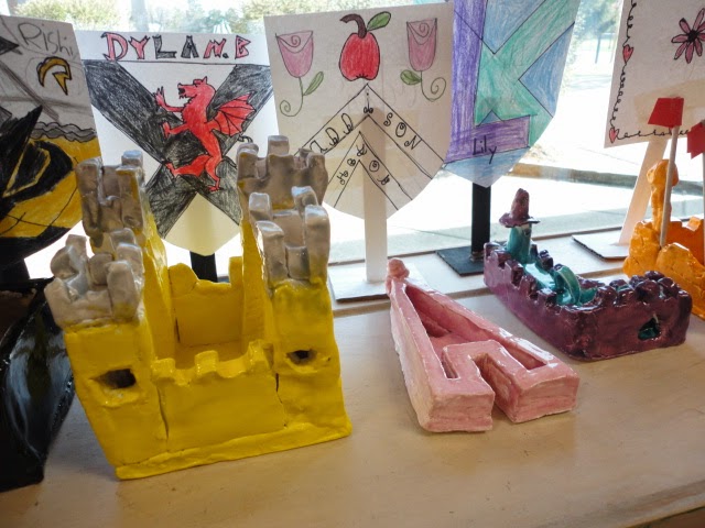 Thomas Elementary Art: Clay Castles and Coat of Arms by 4th Grade