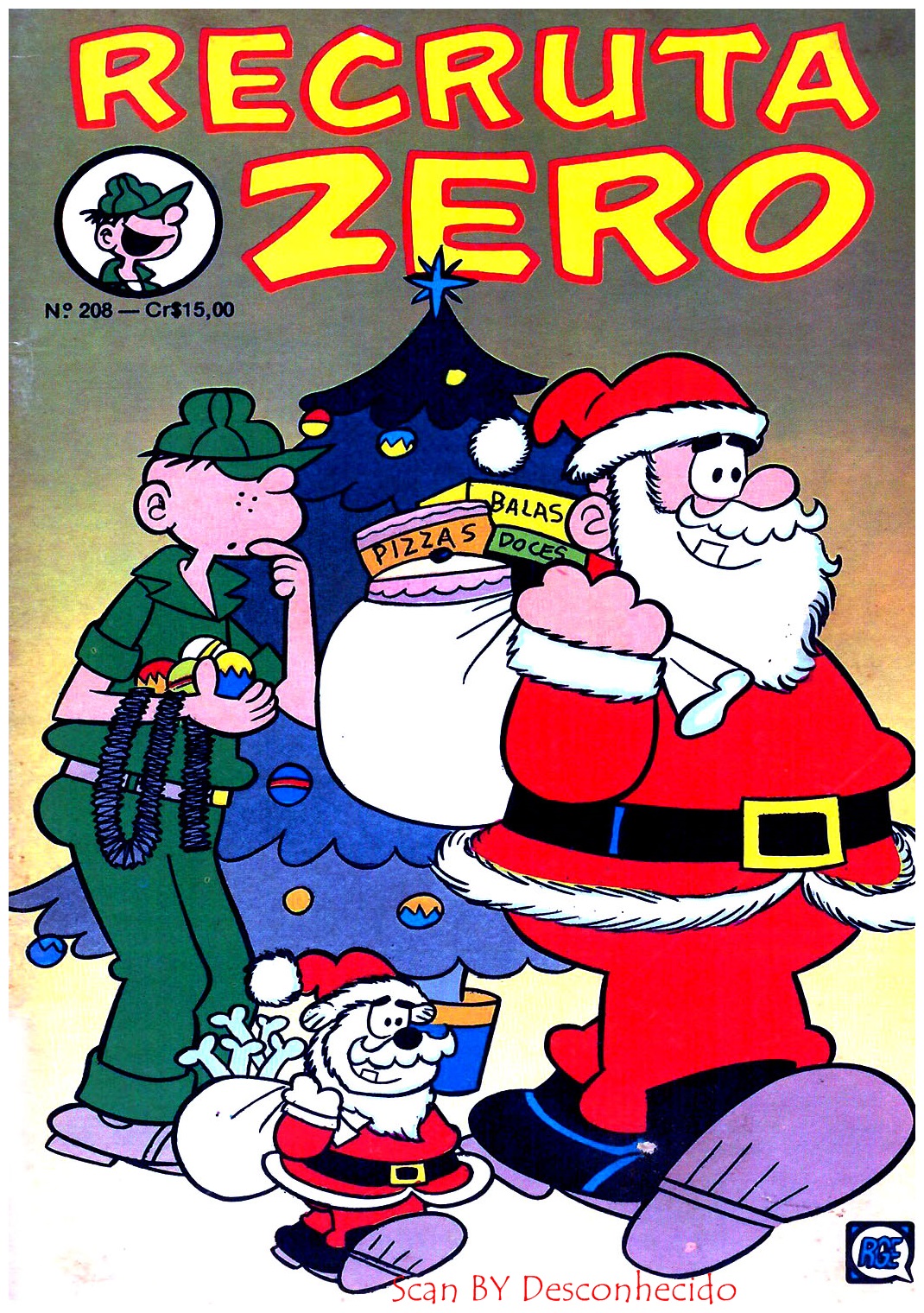 Gibis Clássicos: Recruta Zero n° 208 - RGE